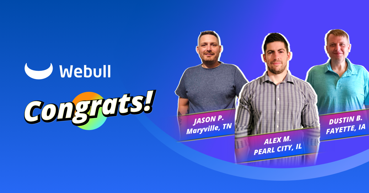 Webull Financial Announces Winners of Three-Year Anniversary Giveaway